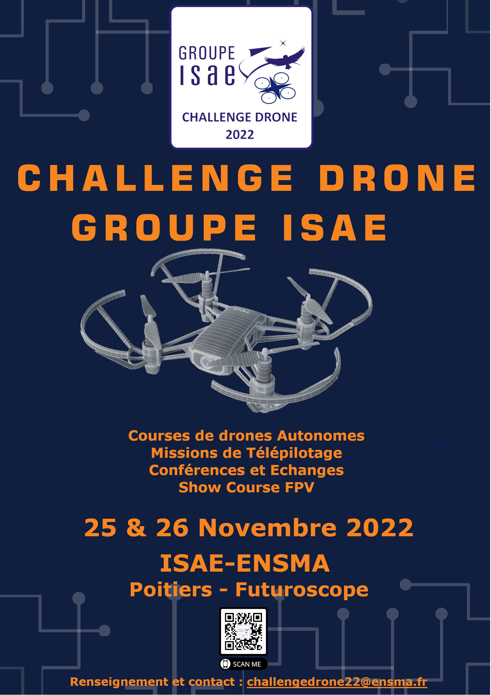 Premier challenge drone du Groupe ISAE - ISAE-Supméca